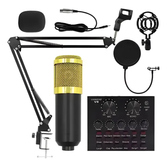 Microfono Para Podcast Bm800 V8 | MercadoLibre 📦