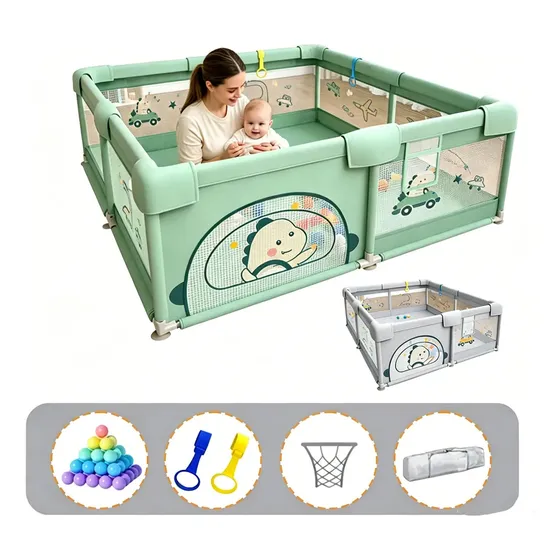 Corral Para Bebe Verde | MercadoLibre