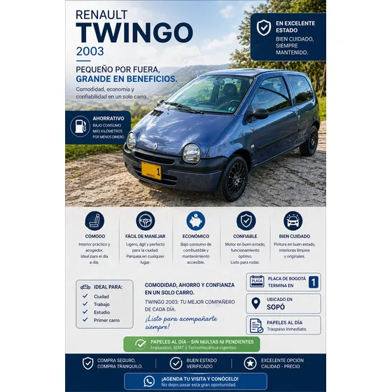 Twingo 2003 - Carros y Camionetas Renault Twingo | TuCarro