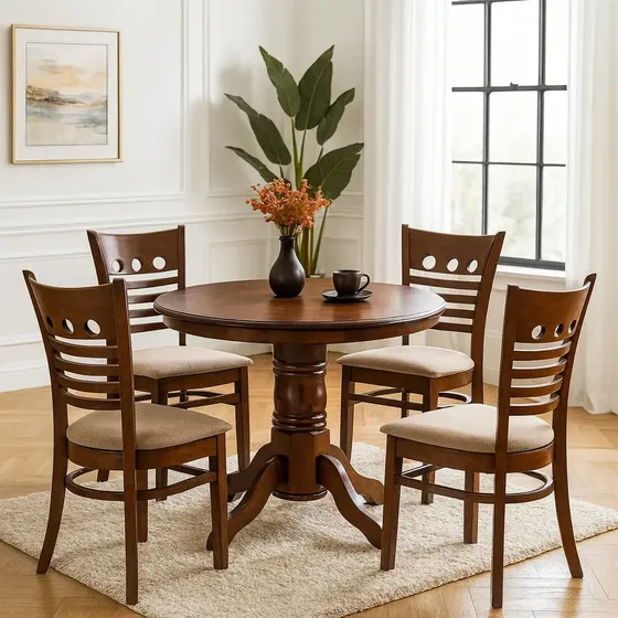 Juego Comedor 4 Sillas Mesa Redonda | MercadoLibre 📦