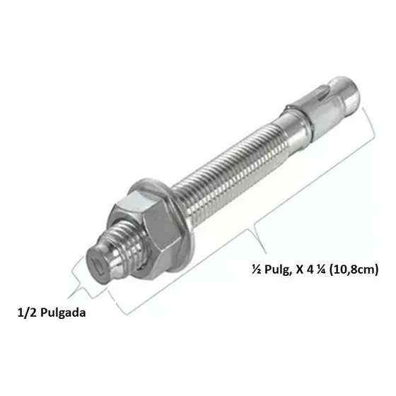 Ramplug Metalico Expansivo Con Gancho Cerrado De 1/2 | MercadoLibre 📦