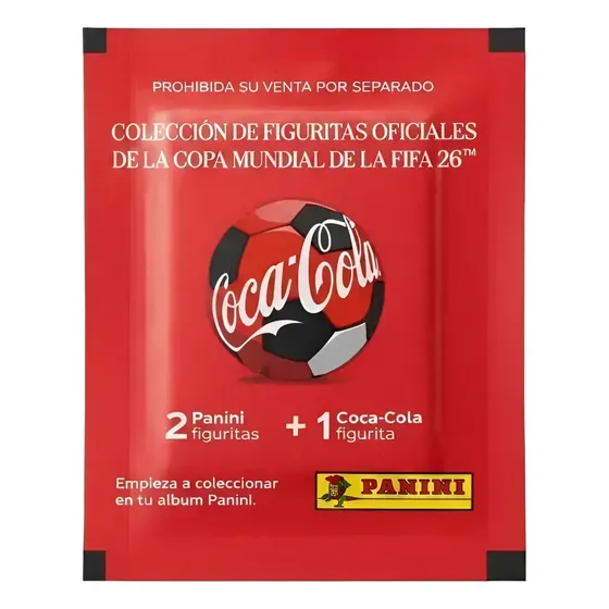 Sobres Panini Coca Cola Mundial Fifa World Cup 2026 Pack X5 Sobres ...