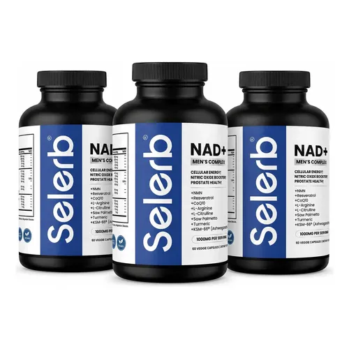 Selerb Nad + Men S Complex Para Hombres 60 Capsulas Veganas Sin Sabor ...