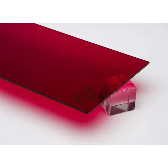 Lamina Acrilico 3mm Rojo Traslucido | Mercado Libre
