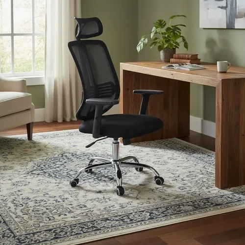 Silla de escritorio Rolic Cool gamer ergonómica Gris/Negra con tapizado ...