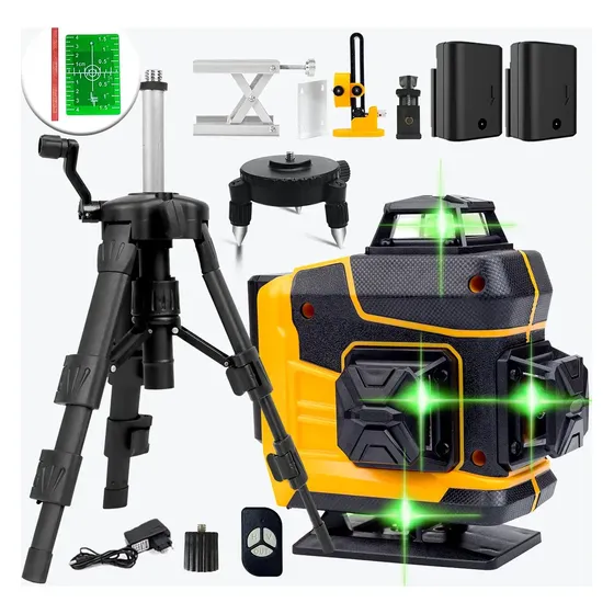 Nivel Laser Autonivelante 360 16 Lineas Verde Con Tripode | MercadoLibre