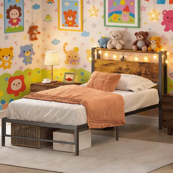 Base Cama Matrimonial Metal Con Cabecera | MercadoLibre