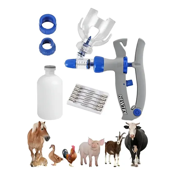 Jeringa Continua Desmontable Con Agujas Para Inyectar Ganado | MercadoLibre