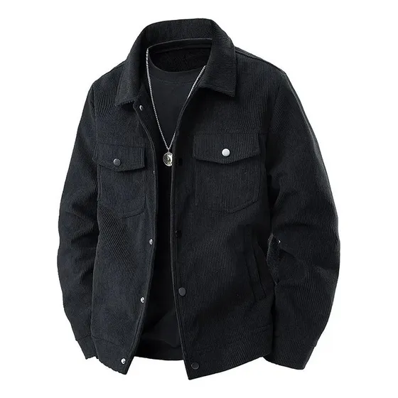 Abrigo Solapa De Unicolor Para Hombre Chamarras | MercadoLibre