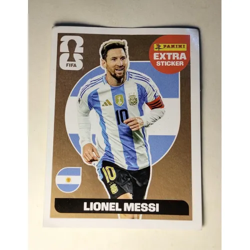 Panini Mundial 2026 Extra Sticker Lionel Messi Base Original | Cuotas ...