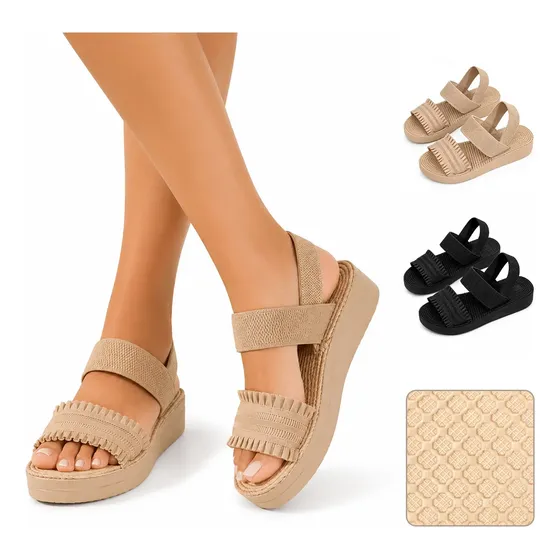 Sandalias De Mujer Plataforma Comodas Chancletas Para Mujer | MercadoLibre
