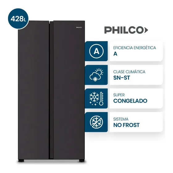 Heladera Philco No Frost Side By Side Phsb470xd2 385 Lts | MercadoLibre 📦