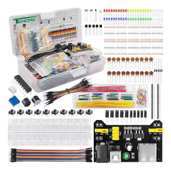 Kit De Componentes Electrónicos Con Protoboard Para Arduino Uno R3 Y ...