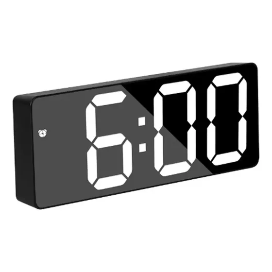 Reloj Digital De Pared Led Despertadores Y De Mesa Color Negro ...