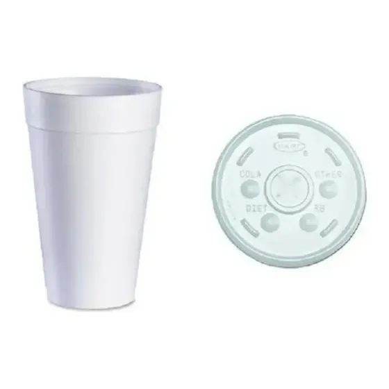 Vaso De Unicel 1 Litro Con Tapa | MercadoLibre 📦