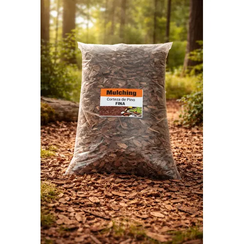 Chips De Corteza Cascara Pino Decorativo 50lts Terrafertil | MercadoLibre