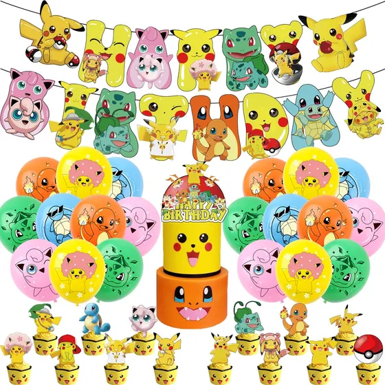 Fiesta De Cumpleaños Pikachu | MercadoLibre 📦