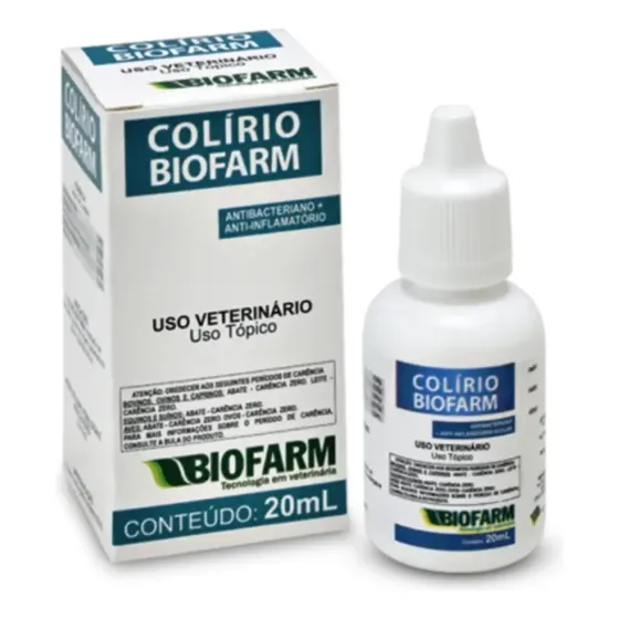 Colirio Biofarm Infecções Oculares Uso Veterinário | MercadoLivre 📦