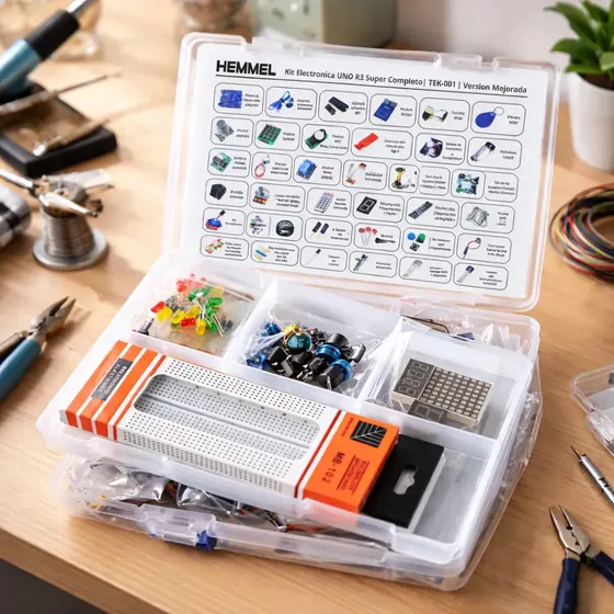 Hemmel Kit Super Completo De Electronica Para Principiantes Compatible ...