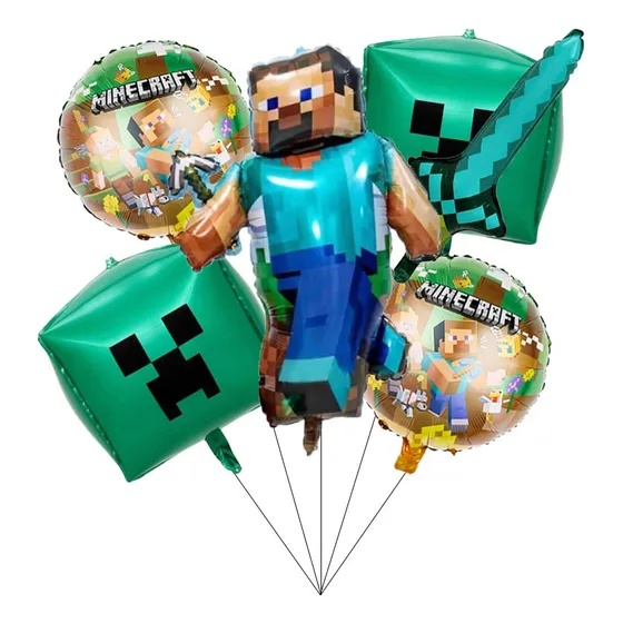 Adorno Minecraft Cumpleanos Mercadolibre 📦