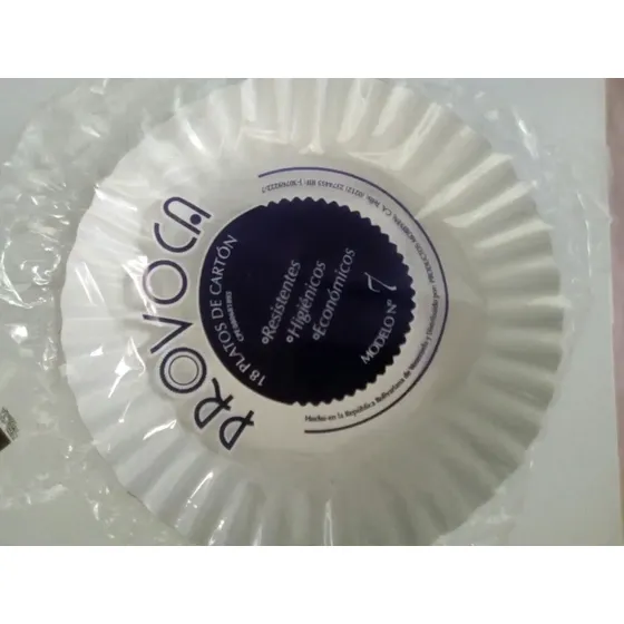 Platos De Carton Provoca 8 18 Und | Mercado Libre