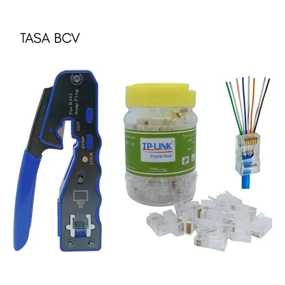 Ponchadora Rj45 Y Conectores | Mercado Libre