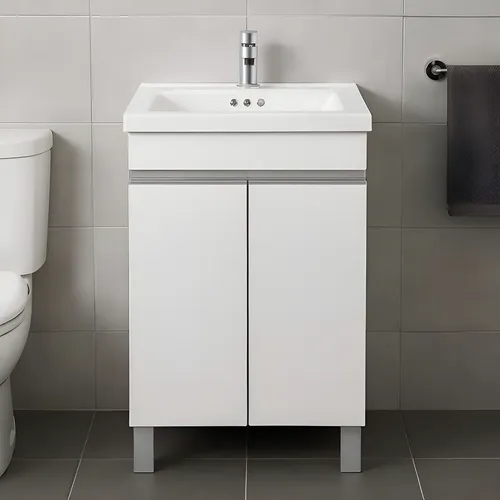 Combo Kit Baño Grifería DF Hogar Melamina De Pie Vanitory Moderno ...