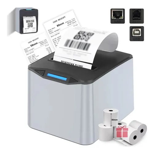 OFICHIDO® Impresora Térmica de 80mm, Impresora ESC/POS con Corte ...