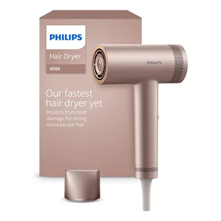 Secador De Pelo Philips Iónico Serie 8000 Bhd837 Motor Bldc
