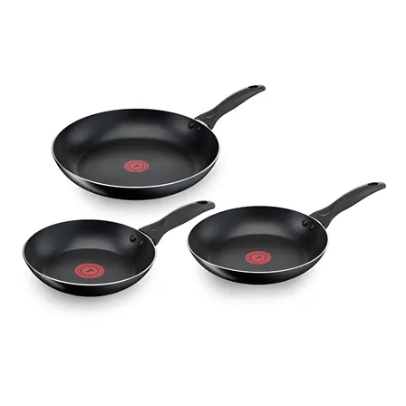 Set Sartenes 20/24/26Cm Easy Cook Tefal Negro