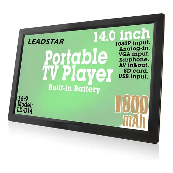 Mini Televisor Digital Portátil Leadstar Atsc Antena Tv 14 | MercadoLibre