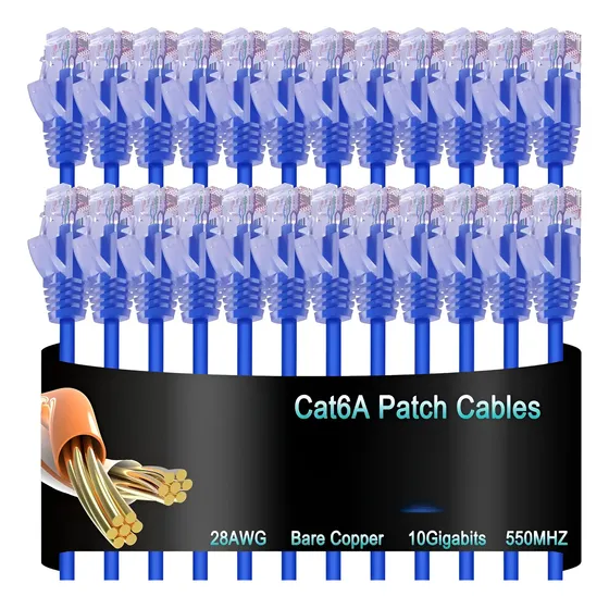 Cables Patch Cord Cat 6a 30cm Paquete De Color | Mercado Libre