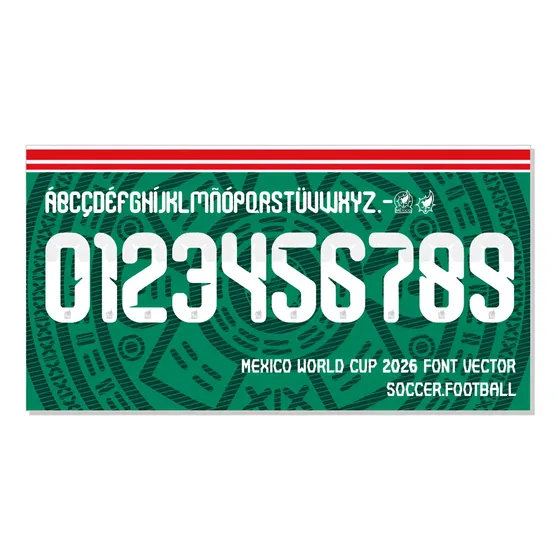 Tipografía México Mundial 2026 Font Vector | MercadoLibre