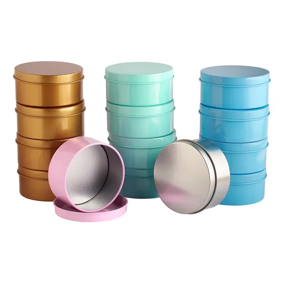 Latas Redondas De Color Gris | MercadoLibre 📦