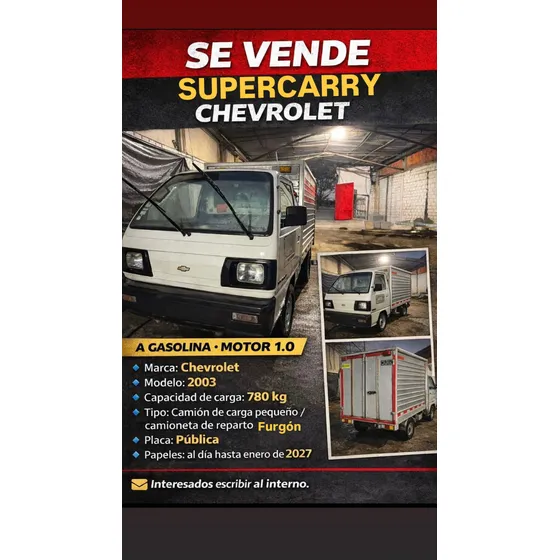 Super Carry Cargo - Carros y Camionetas en Valle Del Cauca | TuCarro