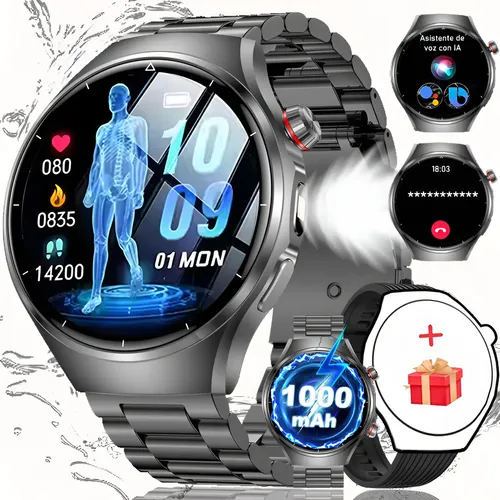 Smartwatch Reloj Inteligente Iowodo W50pro 960mAh Batería De Larga Luz ...