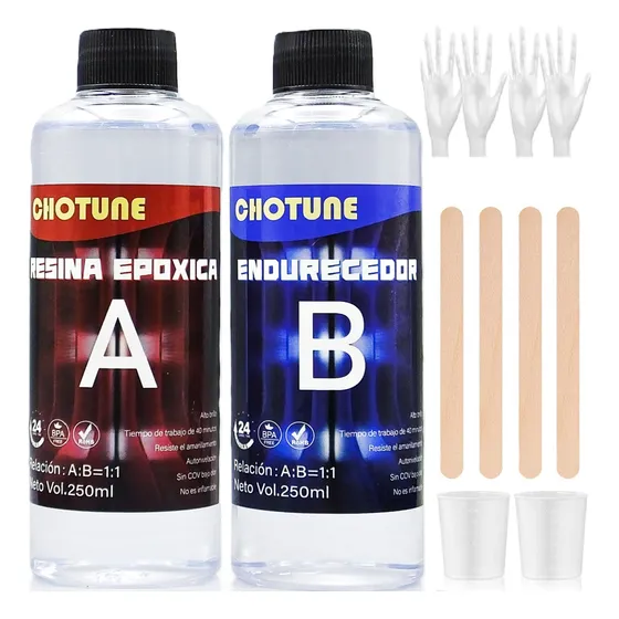 1000ml Resina Epoxica Cristal Diy Arte Kit Epoxy 1:1 | MercadoLibre 📦