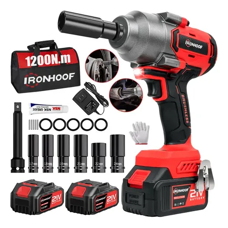 Llave De Impacto Inalámbrica 1200n.m Pistola Taladro Eléctrica Sin ...
