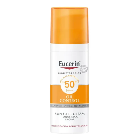 Protector Solar Facial Eucerin Control De Brillo Para Piel Grasa Fps 50 ...