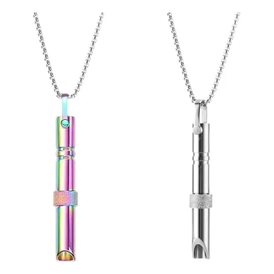 2pc Collar Respiratorio Para Dejar De Fumar Acero Inoxidable ...