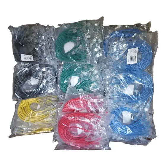 Cables Patch Cord Cat 6a 30cm Paquete De Color | Mercado Libre