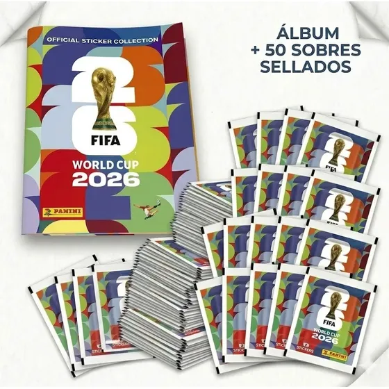 50 Sobres Panini | MercadoLibre 📦
