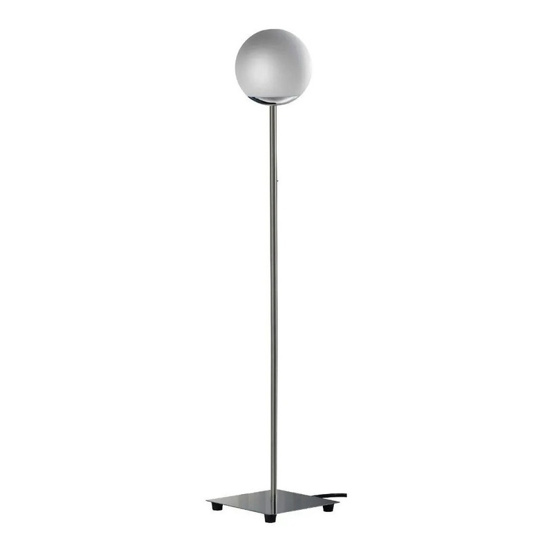 LUZ DESING, Lampara De Pie Acero 1 Luz Globo Opal Apto Led Luz Desing LUZ DESING, Lampara De Pie Acero 1 Luz Globo Opal Apto Led Luz Desing