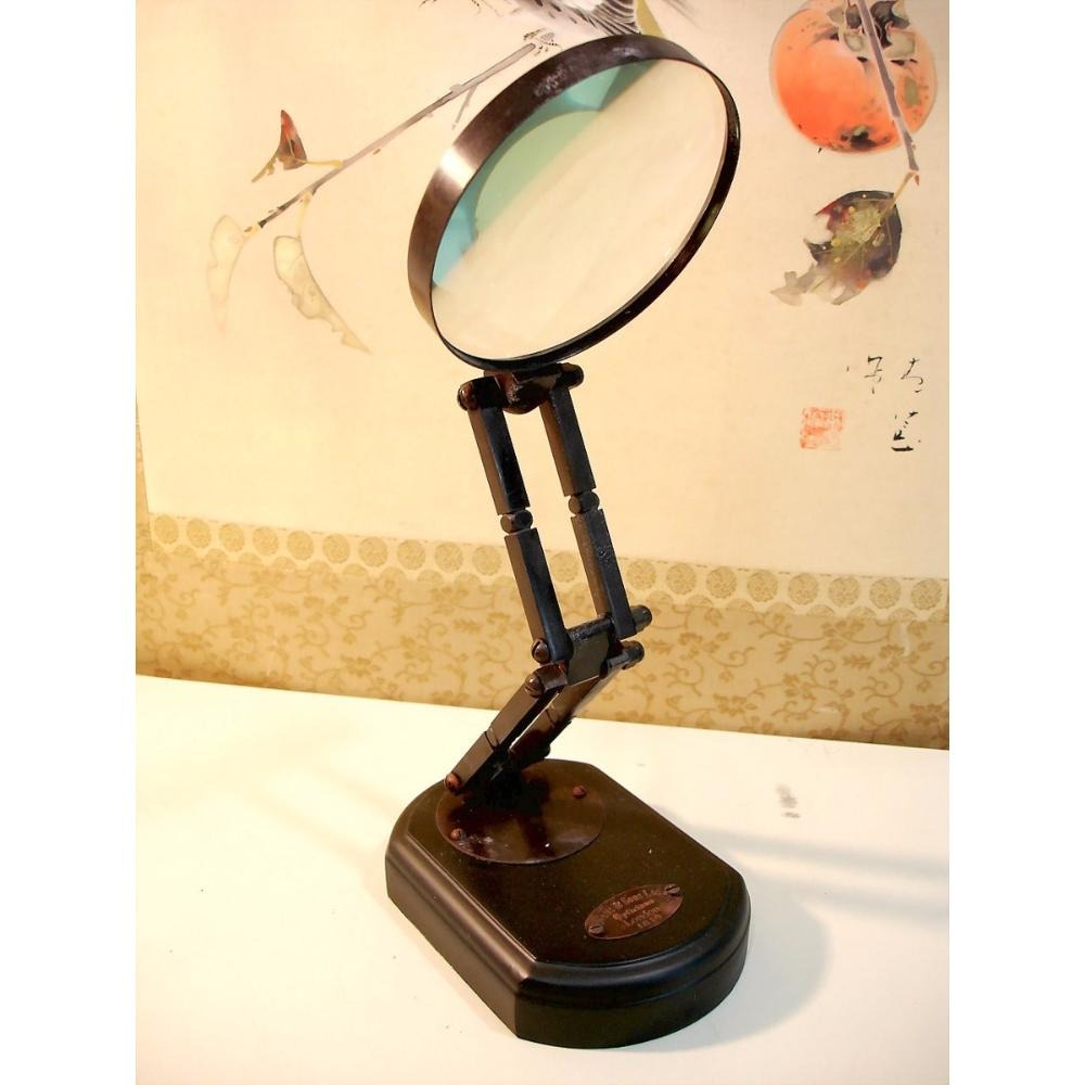 Antiga Lente De Aumento Lupa Em Bronze E Madeira Para Mesa - R$ 389,00 ... Antiga Lente De Aumento Lupa Em Bronze E Madeira Para Mesa - R$ 389,00 ...