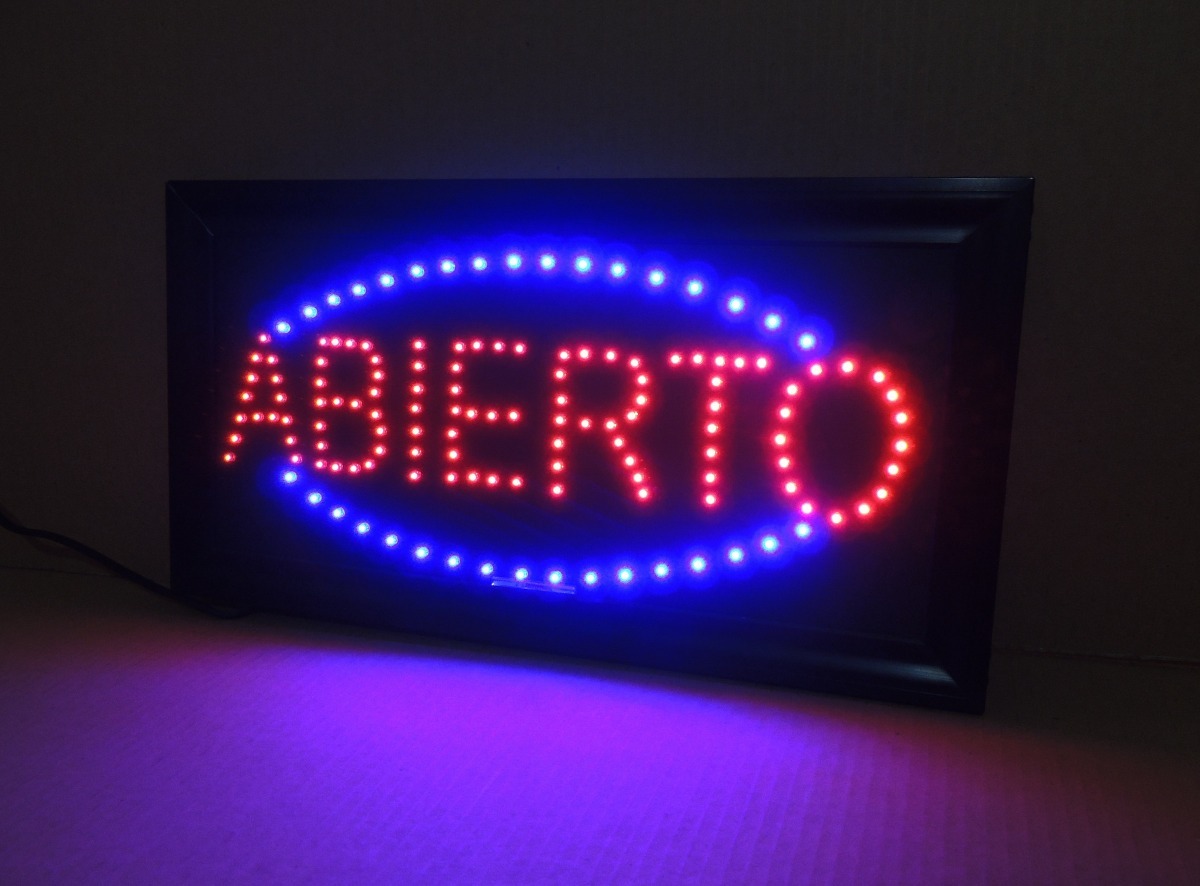 Anuncio Luminoso De Leds / Letrero De Leds Abierto - $ 979.00 en ... Anuncio Luminoso De Leds / Letrero De Leds Abierto - $ 979.00 en ...