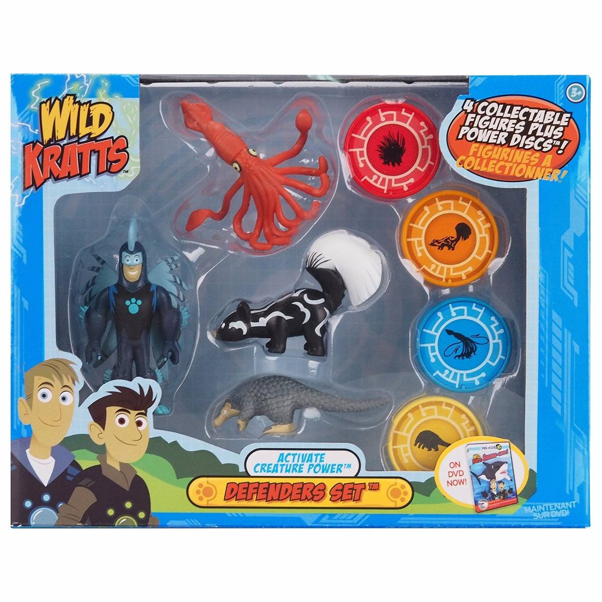 Aventuras Com Os Kratts Kit 4 Bonecos Wild Kratts Defender R 119