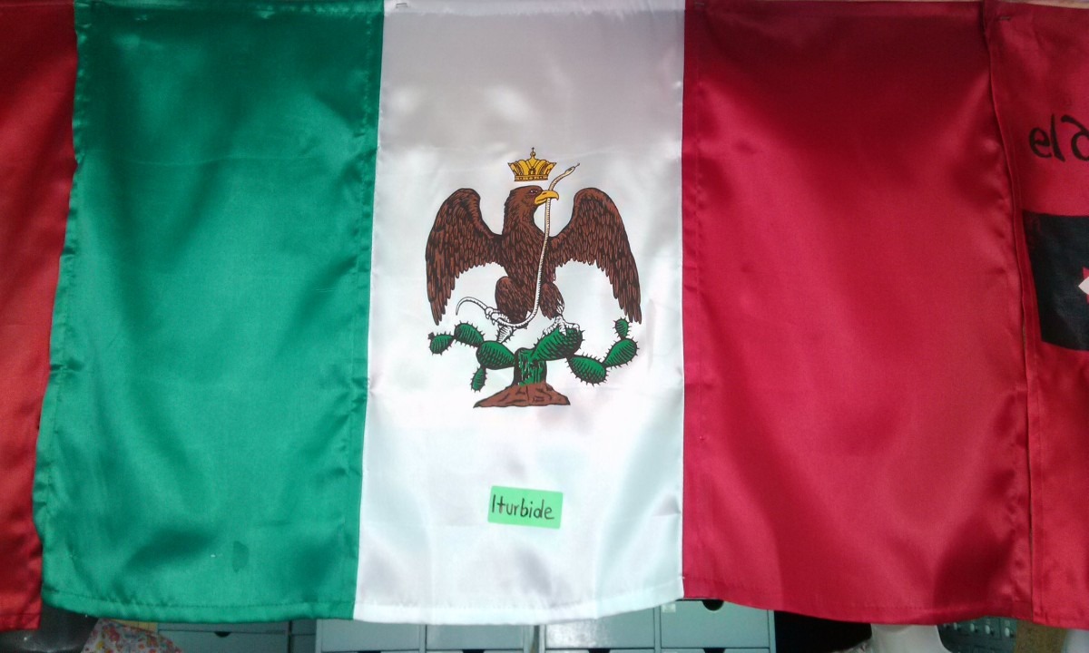 Banderas De Mexico En Su Historia Varias Una Pieza Historica 349 00
