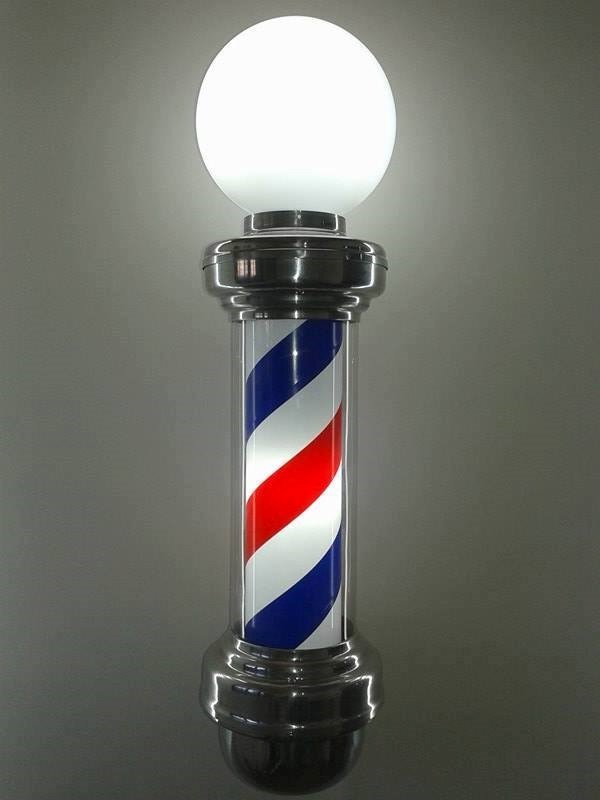 Barber Pole Pra Barbershop E Barbearias 75x20cm R 669 00 Em Mercado