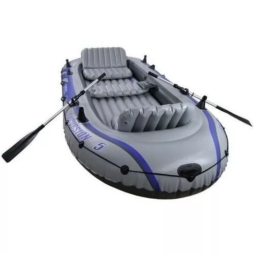Barco Bote Inflável Excursion 5 - 400kg Remos E Bomba Intex - R$ 995,00 ... Barco Bote Inflável Excursion 5 - 400kg Remos E Bomba Intex - R$ 995,00 ...