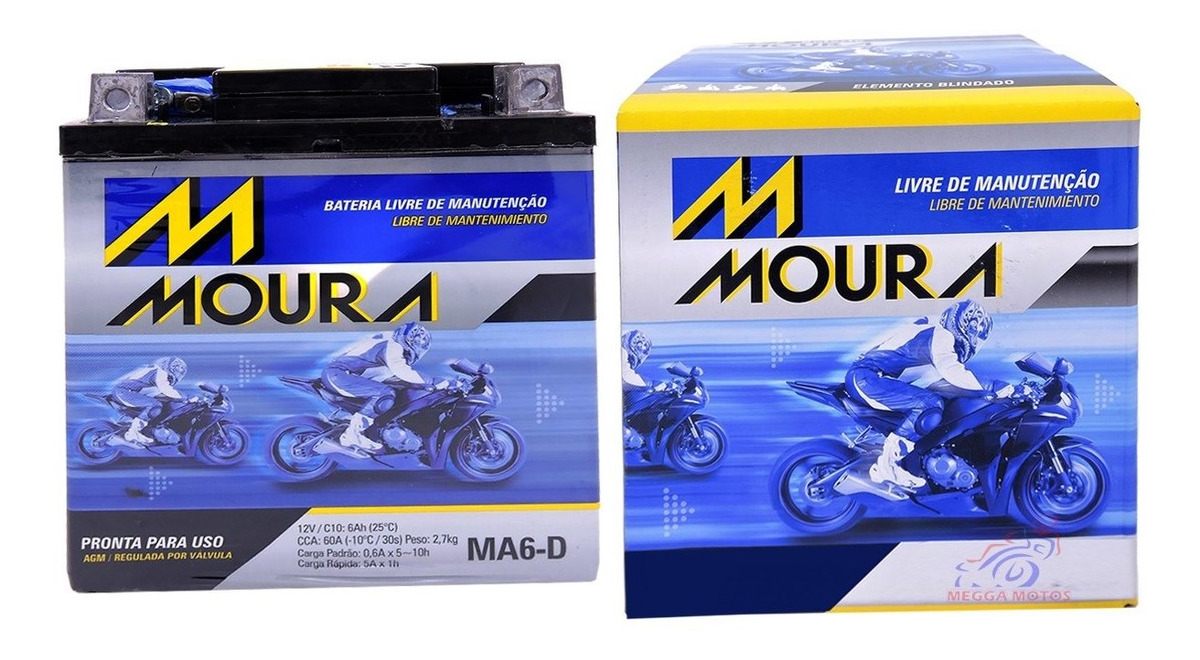 Bateria Moura Twister Tornado Falcon Cb300 Fazer Lander 250 R 211 90